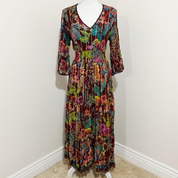 Me 2 Magic | Dresses | Me 2 Magic Anthropologie Boho Tiered Maxi Dress ...